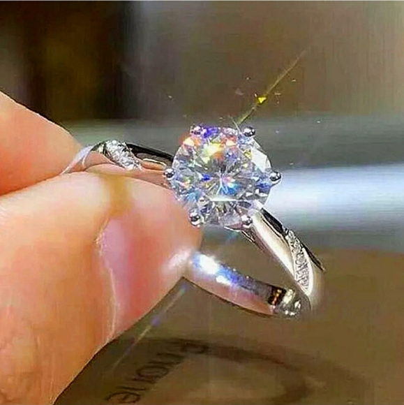 Jewelry | New Classic Silver Weddingengagement Ring | Poshmark